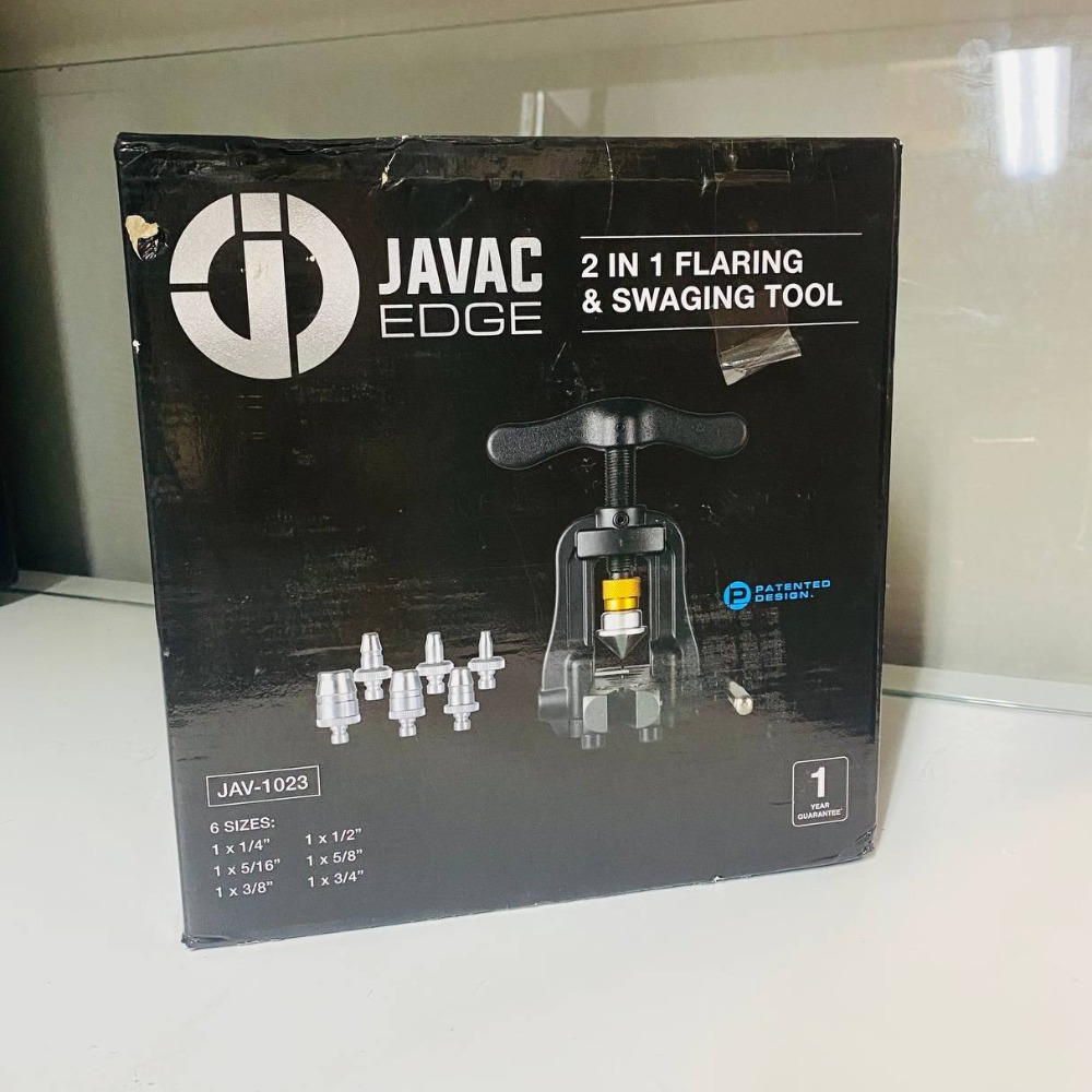 Pre-owned JAVAC EDGE JAV-1023 2-in-1 Flaring and Swaging Tool - Own4Less